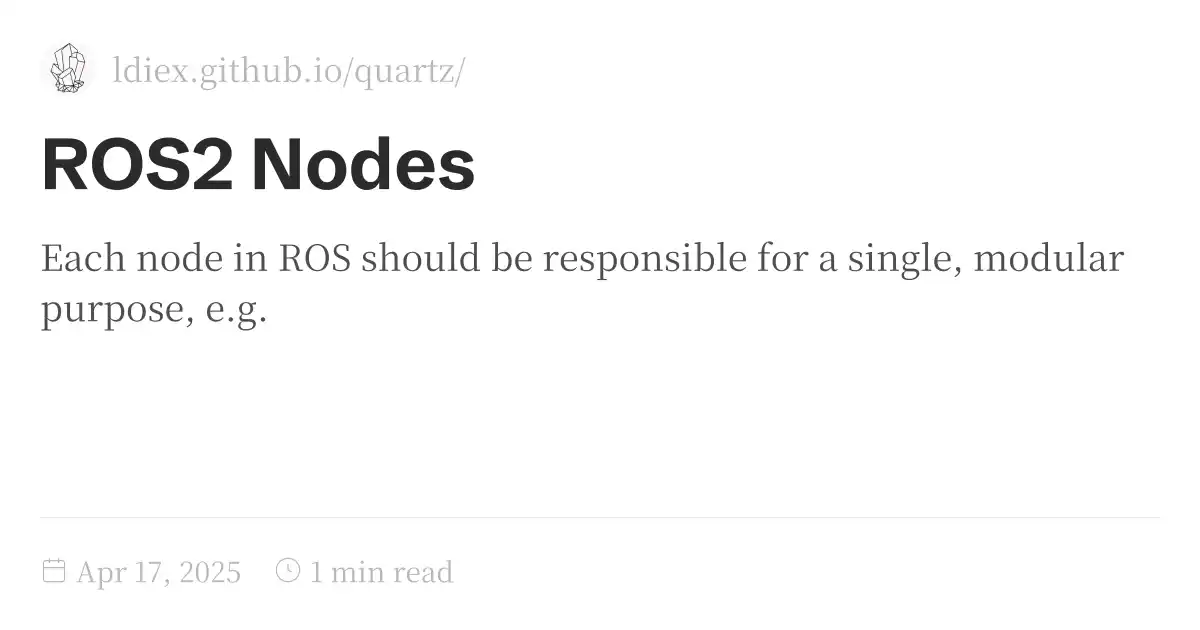 ROS2 Nodes