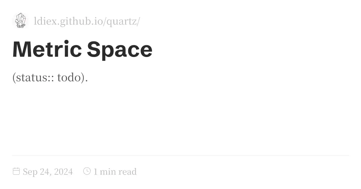 Metric Space