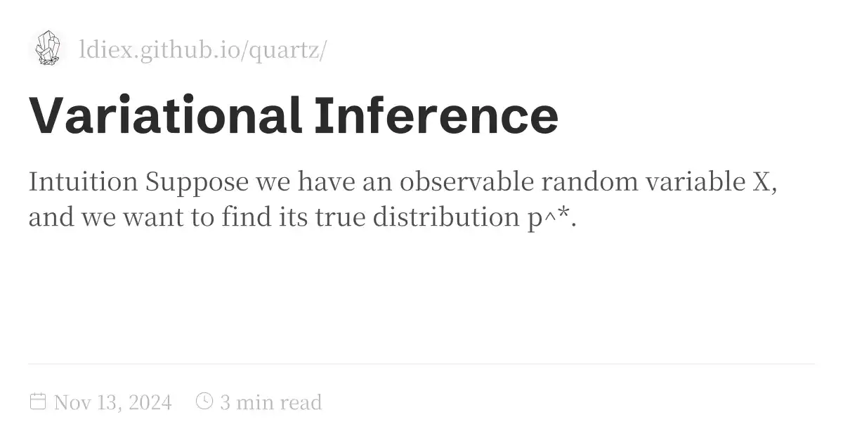 Variational Inference